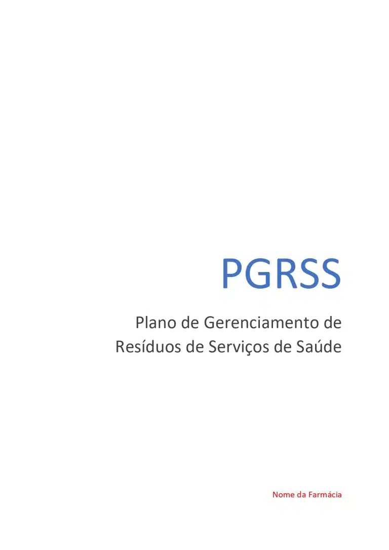 PGRSS Farmácias - POPs Prontos e Editáveis