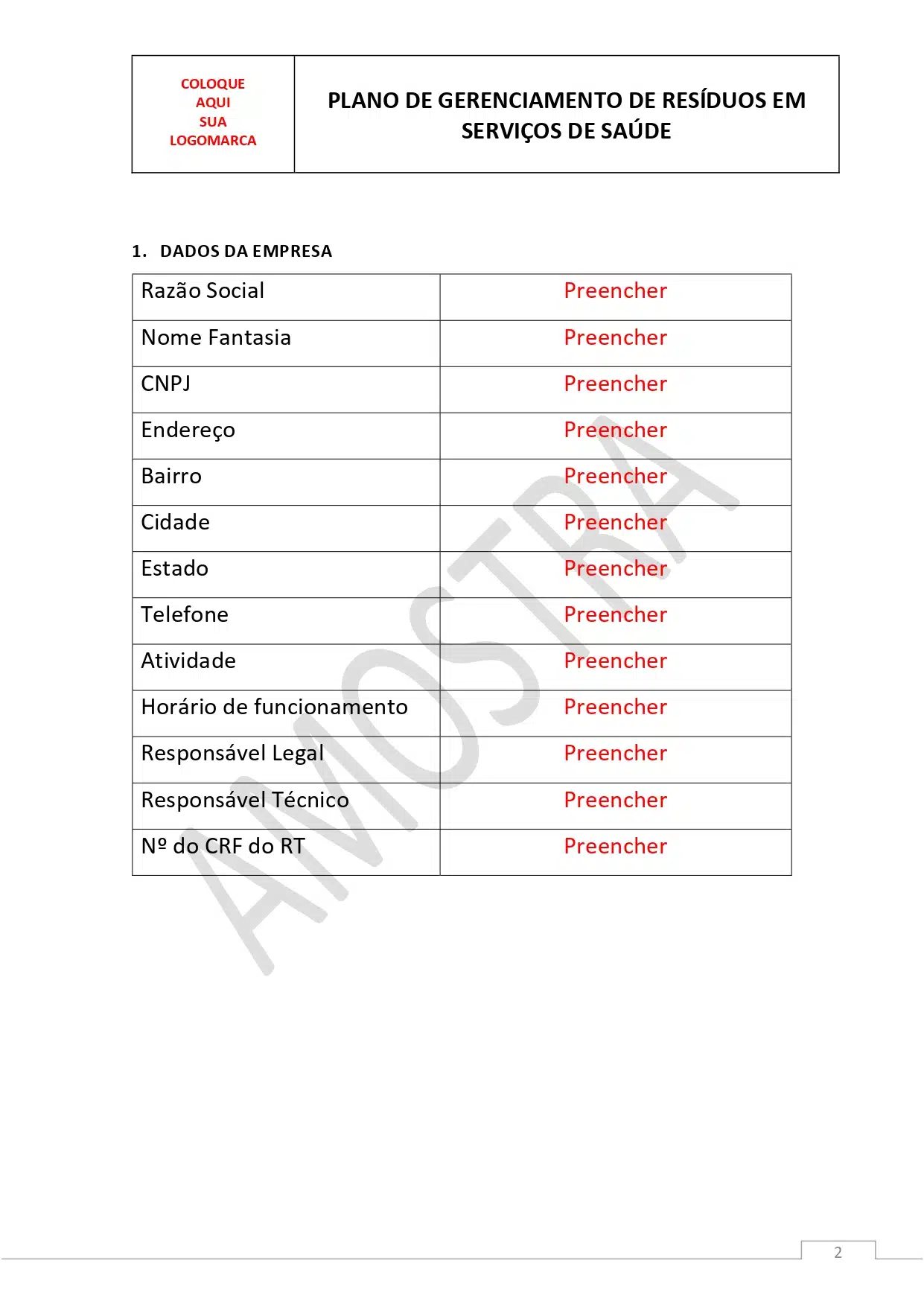 PGRSS Farmácias - POPs Prontos e Editáveis