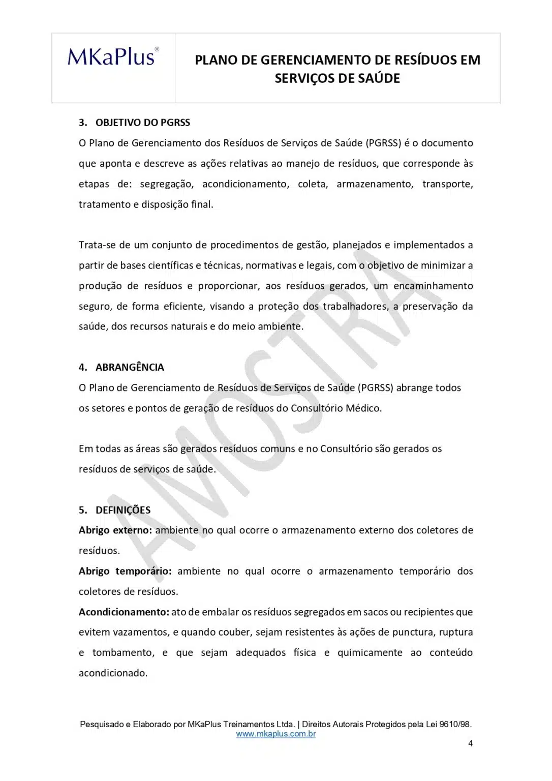 PGRSS Clínica Médica - POPs Prontos e Editáveis