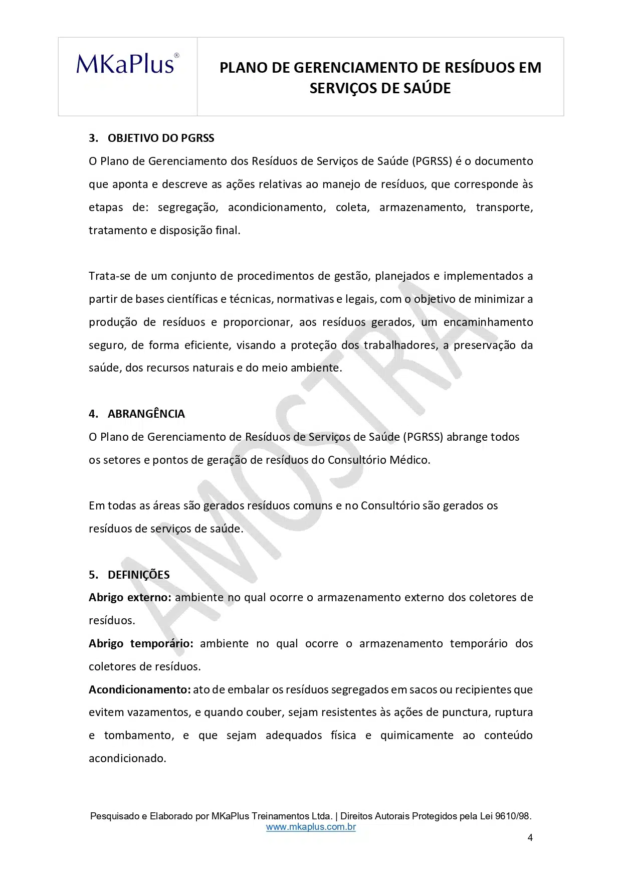 PGRSS Clínica Médica - POPs Prontos e Editáveis