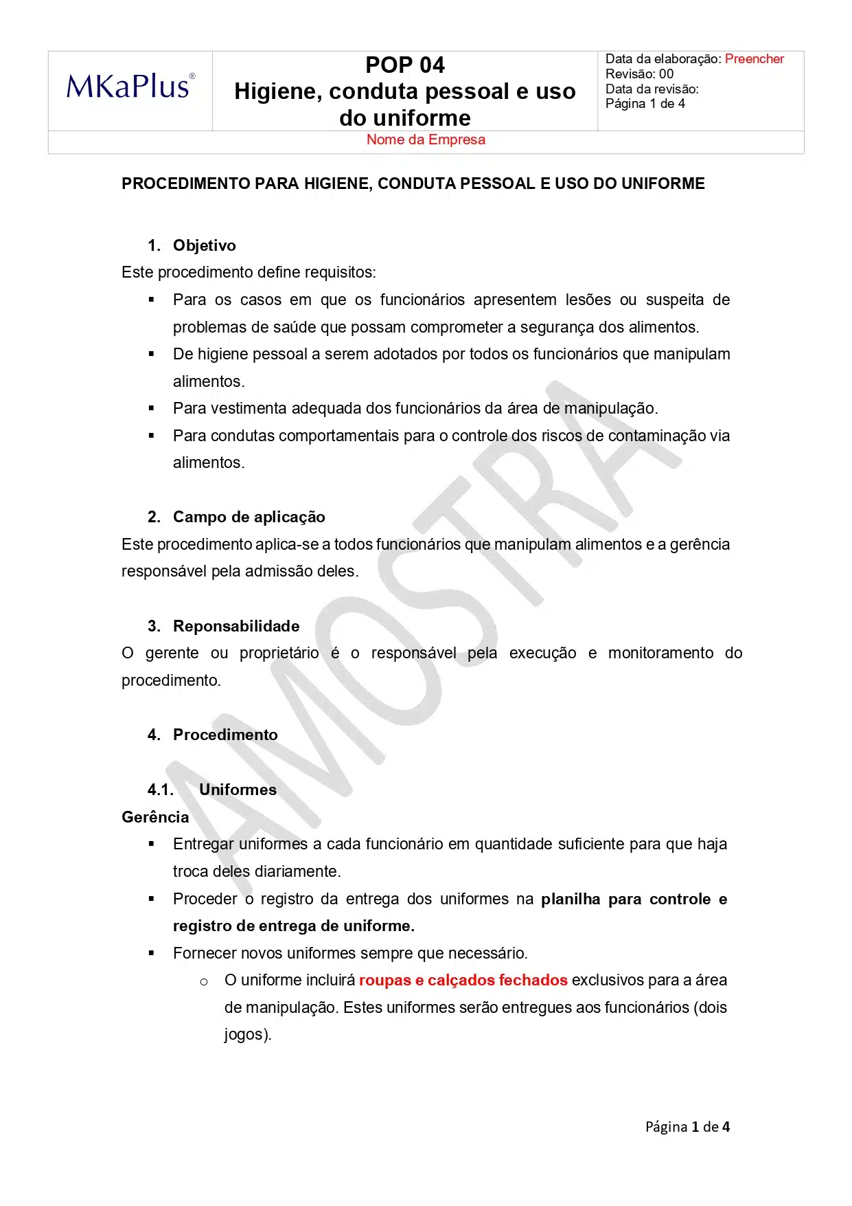 Manual de Boas Práticas Restaurante - POPs Prontos e Editáveis